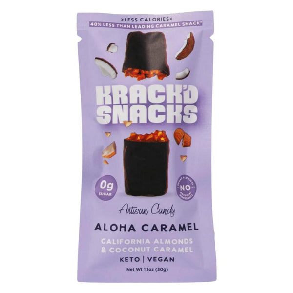 Krack'd Snacks - 'Aloha Caramel' Dark Chocolate Snack Bar (1.1OZ) – The ...