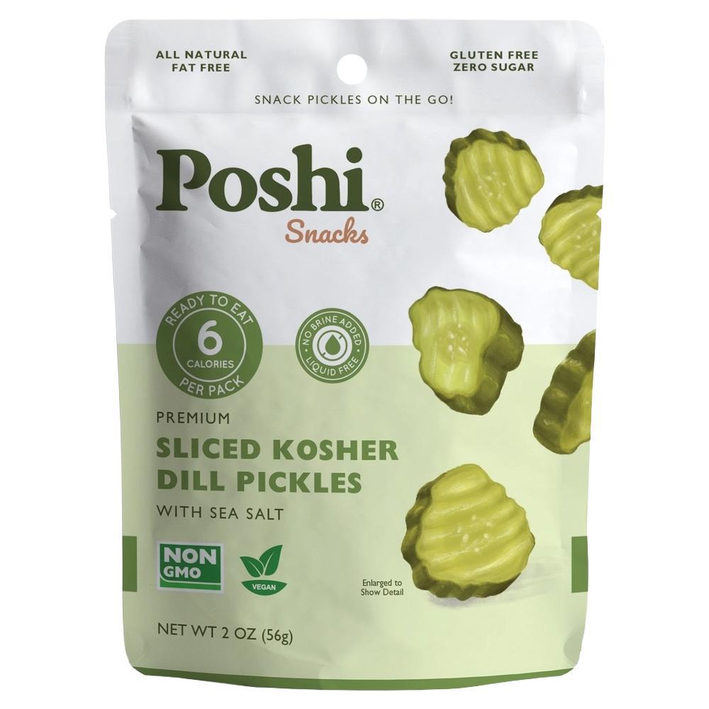 Poshi - Sliced Kosher Dill Pickles (56G) - The Epicurean Trader
