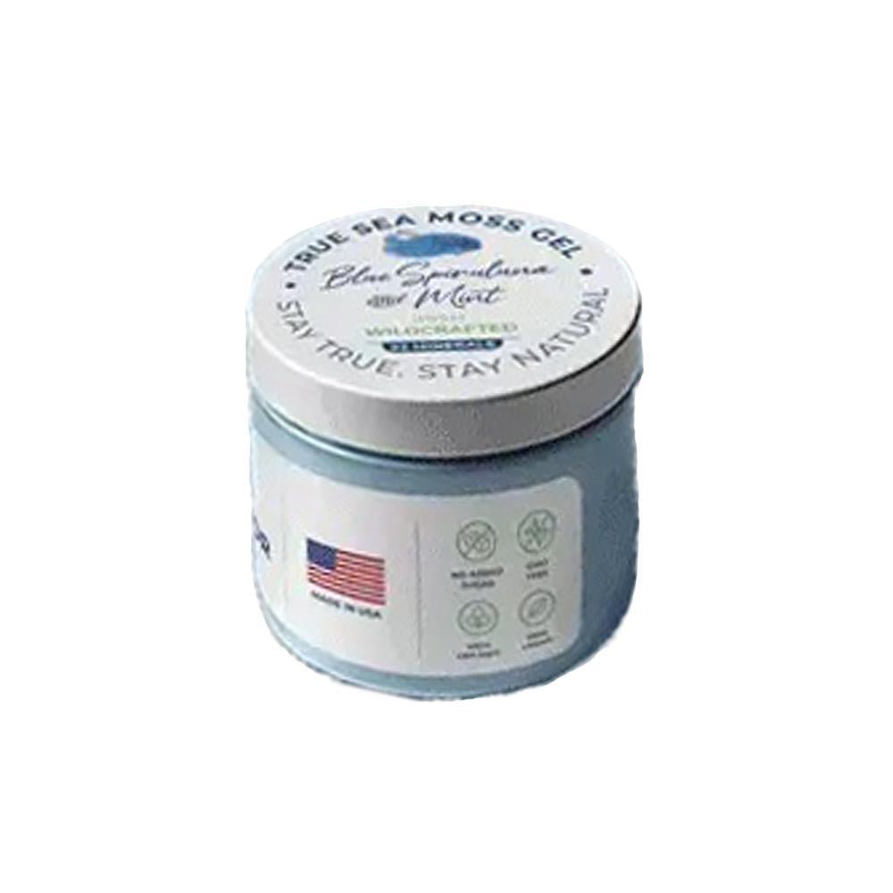 True Sea Moss - 'Blue Spirulina & Mint' Sea Moss Gel Sample Jar (1OZ ...