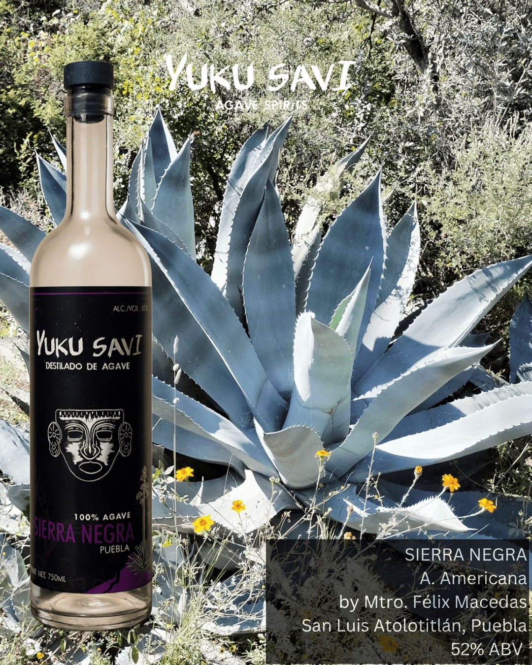 Yuku Savi Sierra Negra Mezcal 750ML - Premium Quality – The Epicurean ...